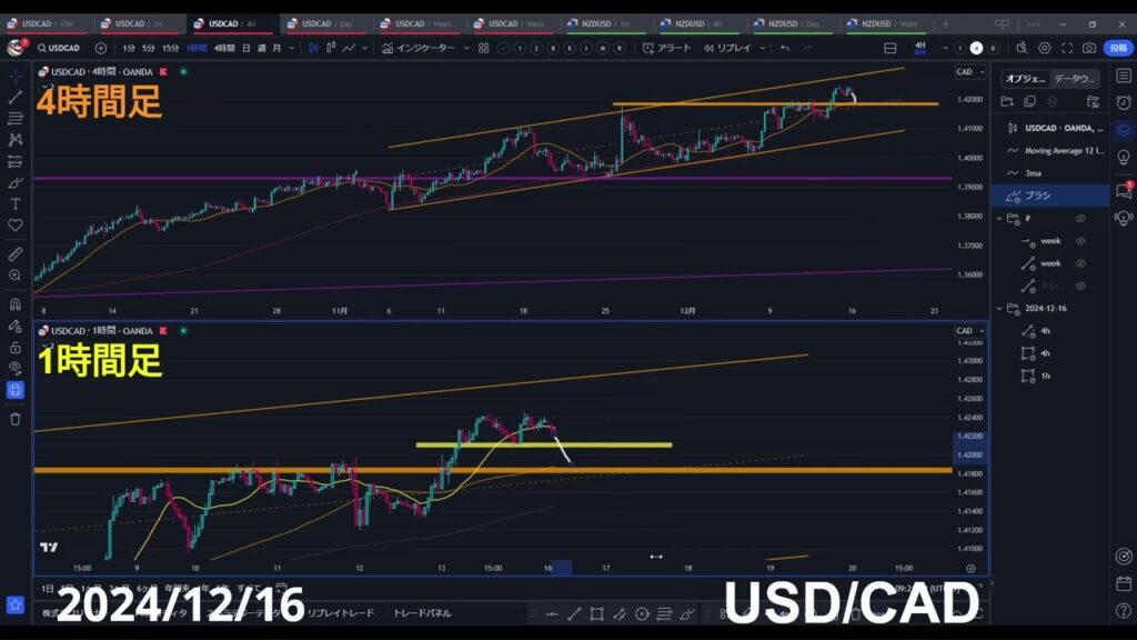 【FX】相場見解 2024-12-16 USD/CAD - FX動画まとめ